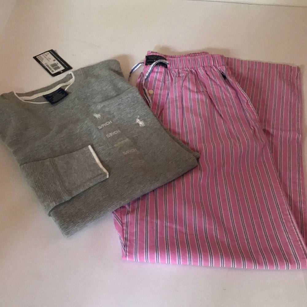 Polo Ralph Lauren 2pc Waffle Thermal Shirt /Pants - Gem
